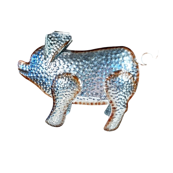 Hobby Lobby | Accents | Hobby Lobby Hammered Galvanized Metal Pig ...
